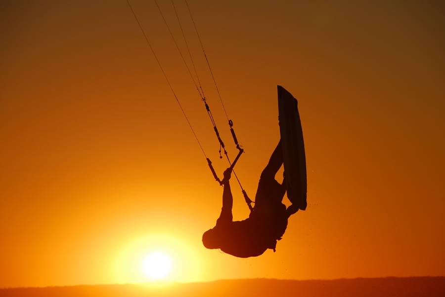 Kiteboarding Sunset Session