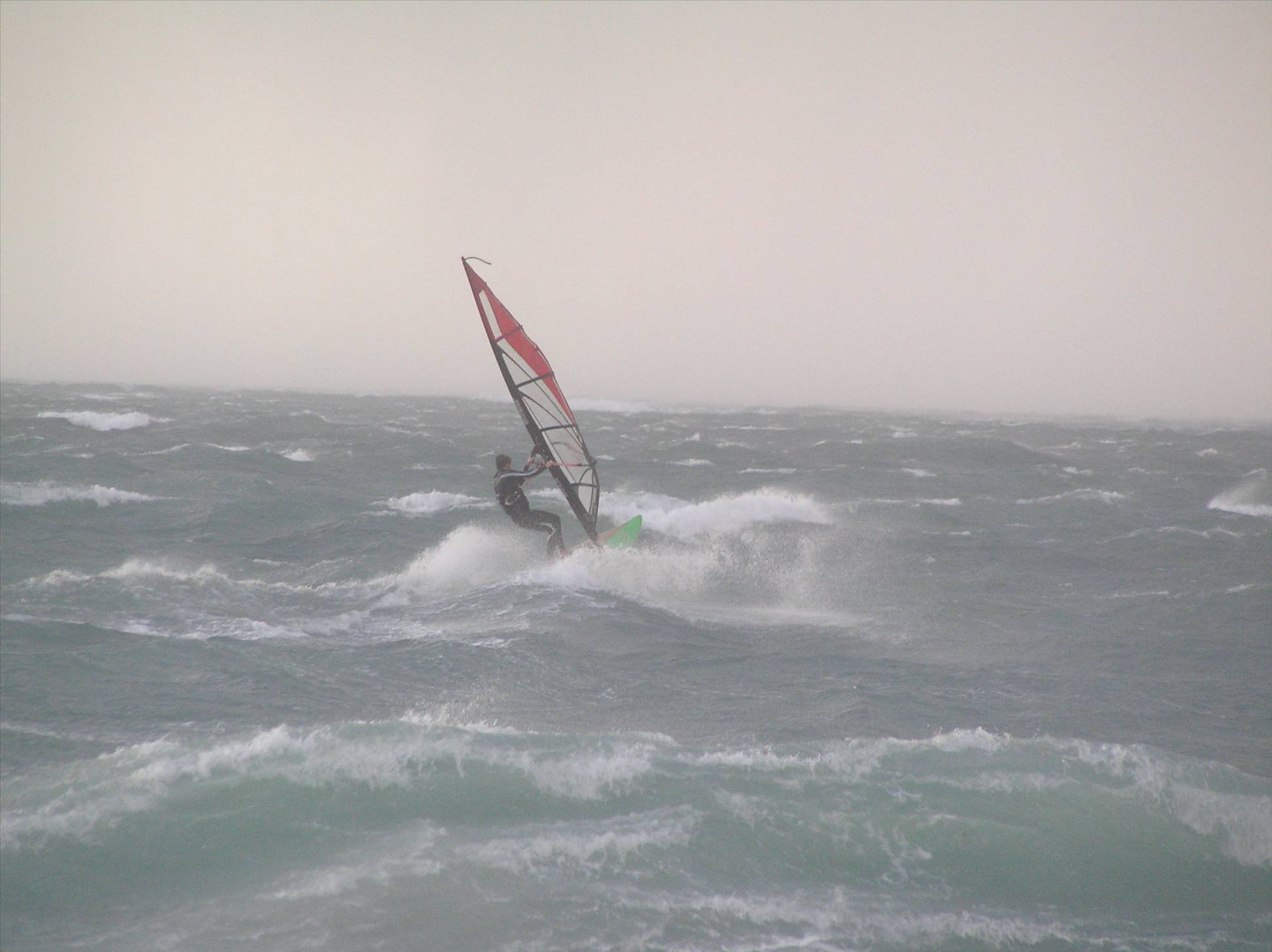 Windsurfing storm boy